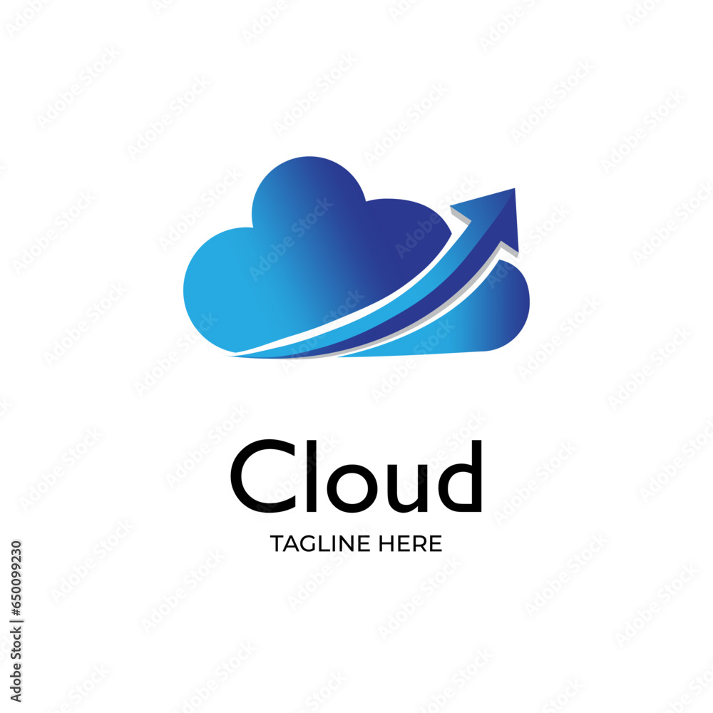cloud logo design template symbol vector Stock Vector | Adobe Stock