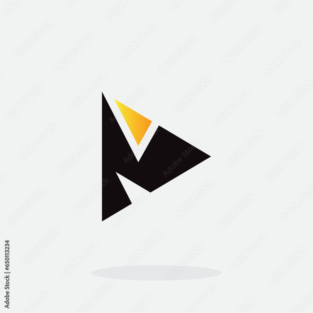 Vector play icon or logo. Video application icon design template. Music ...