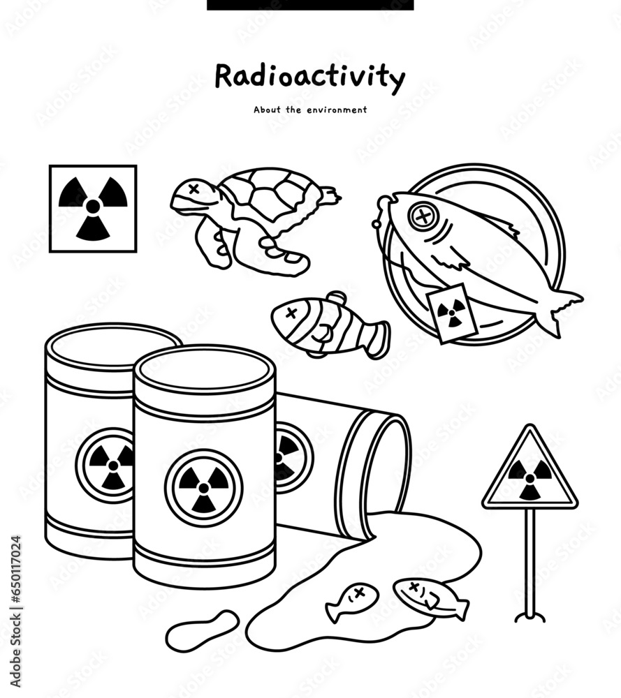 This illustration is a lot of stories that happen when radioactive ...