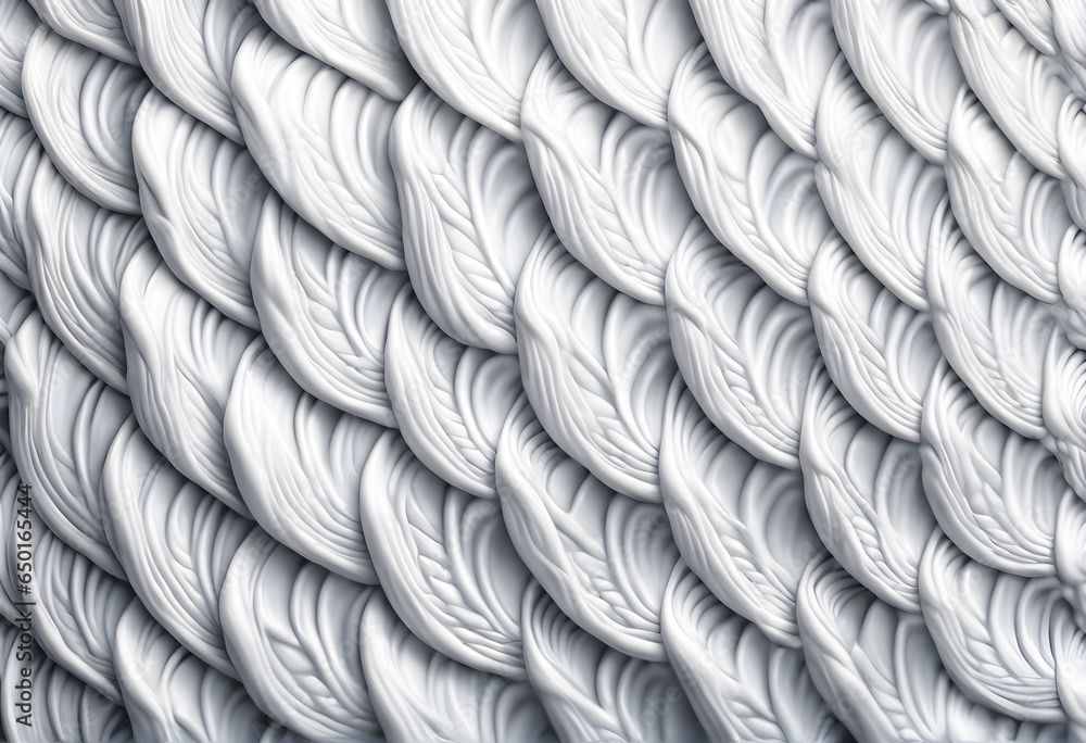 white dragon scale texture background image. Close-up 3D fantasy image ...