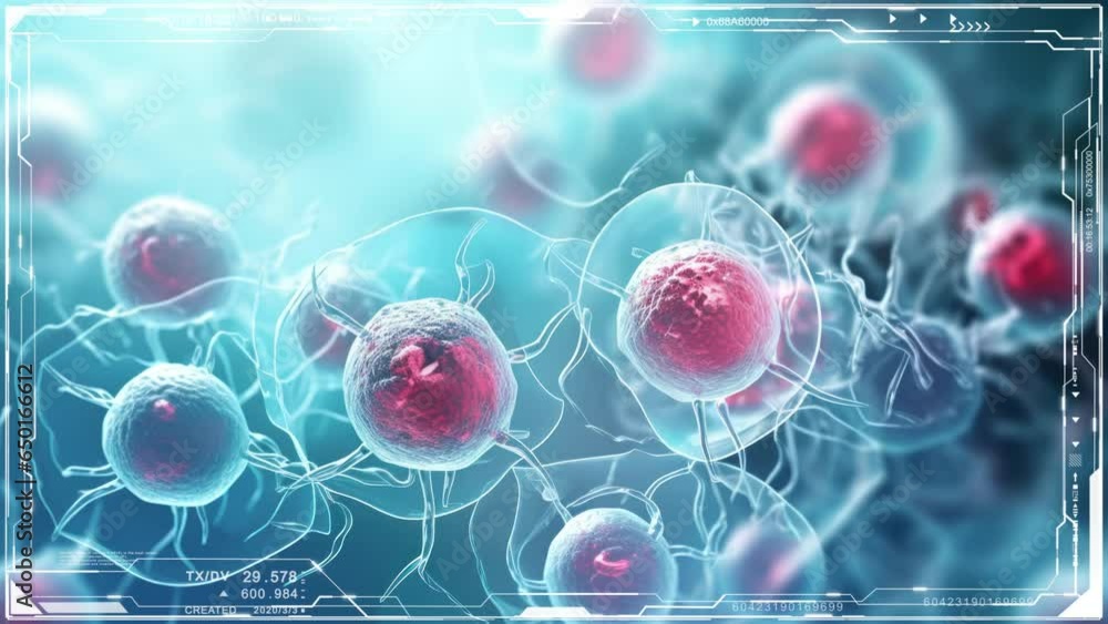Animation of the activity of neurons and synapses. Neural connections ...