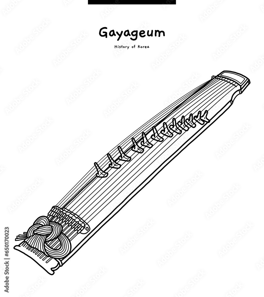 Gayageum is a traditional Korean musical instrument and is a stringed ...