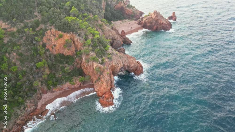 Massif de l'Esterel -Theoule sur Mer -Pointe de l'Aiguille. Esterel ...