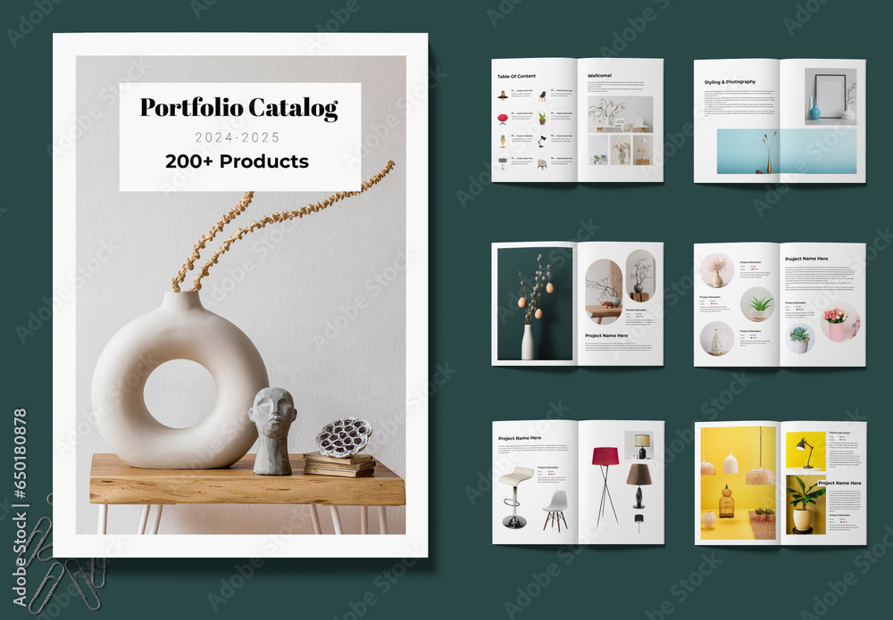 Portfolio Catalog Design Template Stock Template | Adobe Stock