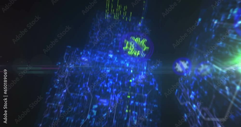 Antivirus cyber security virus detect system alert symbol abstract ...