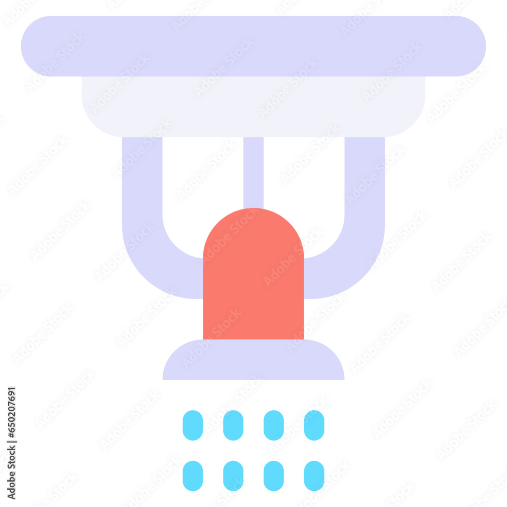 Vector Icon Sprinkle, Fire, Water, Safety, Protection Stock Vector ...