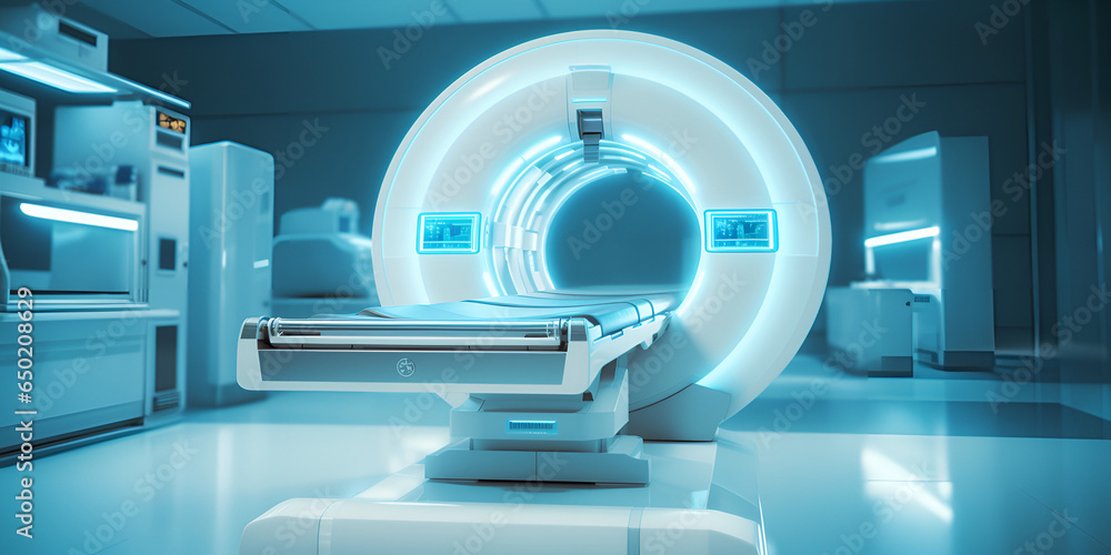 Radiotherapy or CT scan Machine, Modern Medical Facility with CT Scan ...