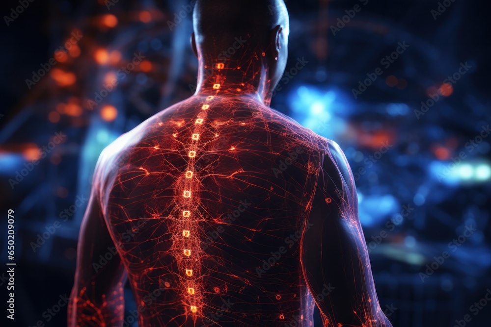 Man Low Back Pain From Osteoporosis And Osteoarthritis. Details of ...