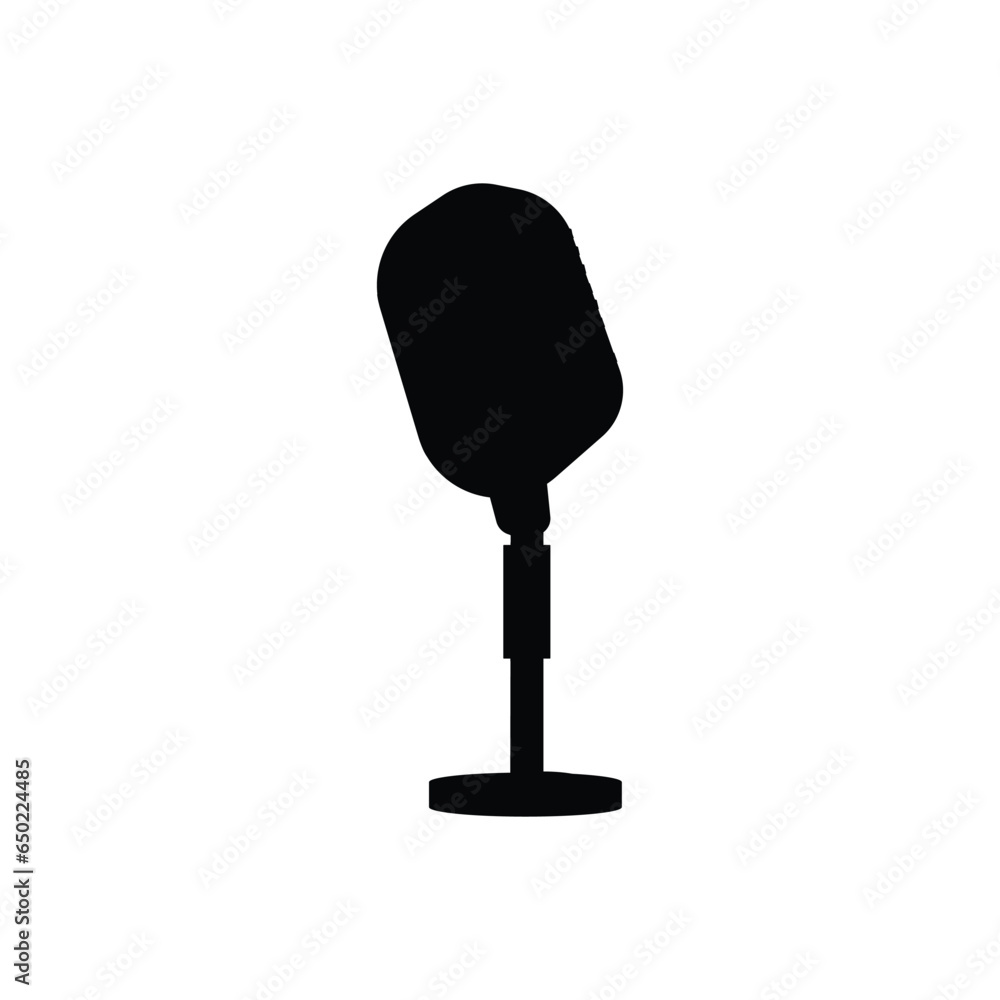 Microphone icon. Voicemail Button Simple style music day festival ...
