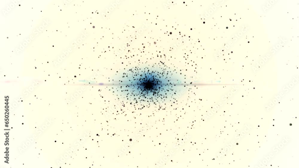 Bright background, hundreds of appearing dust particles, the effect of ...