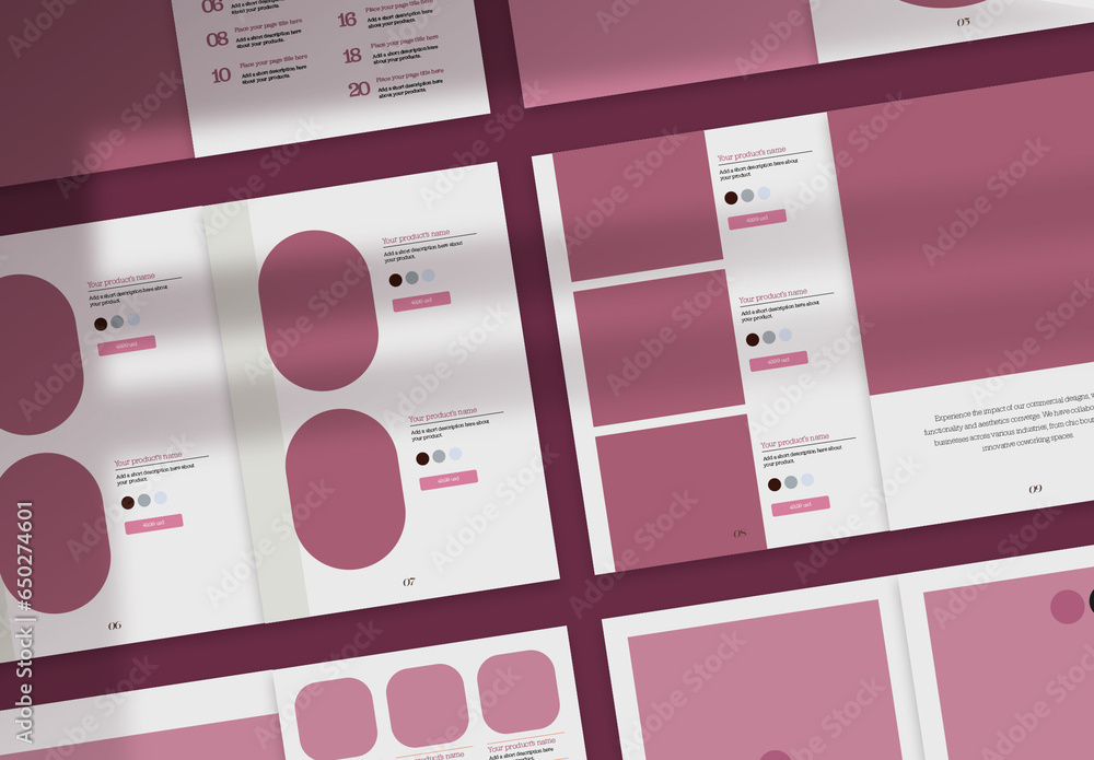 Product Catalog Layout Stock Template | Adobe Stock