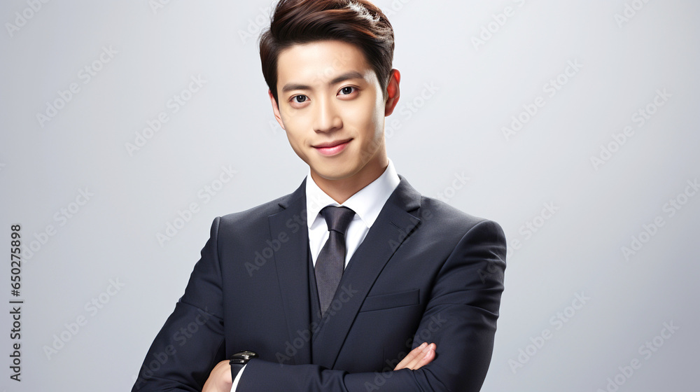 Rising Leadership: Smiling Portrait of a Young Asian Entrepreneur, CEO ...