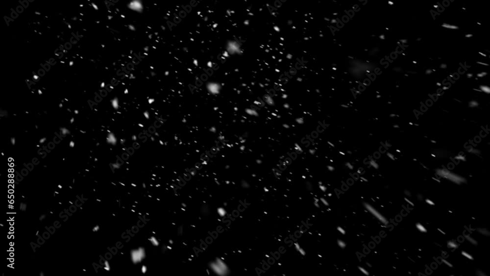 Realistic Snow and Snowflakes animation with seamless Loop, High ...
