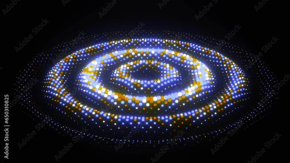 Audio waveform yellow blue speaker subwoofer. Abstract music waves ...