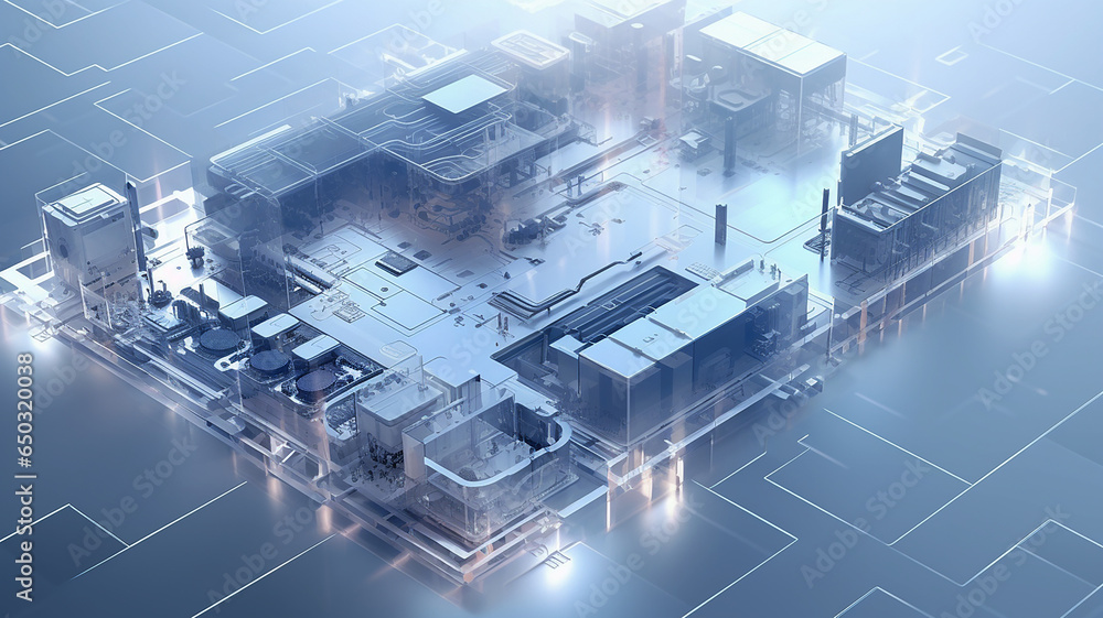 Future innovative digital Quantum Computer System Micro Chip Circuit ...