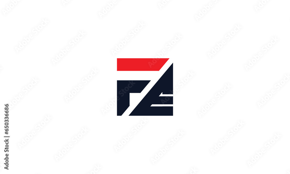 FE logo, Letter FE monogram logo design EF vector logo designs Stock ...
