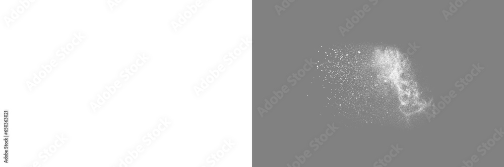 Dust Christmas on a transparent background. Christmas background of ...
