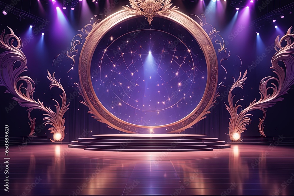 3d render of theater stage and stage 3d render of theater stage and ...