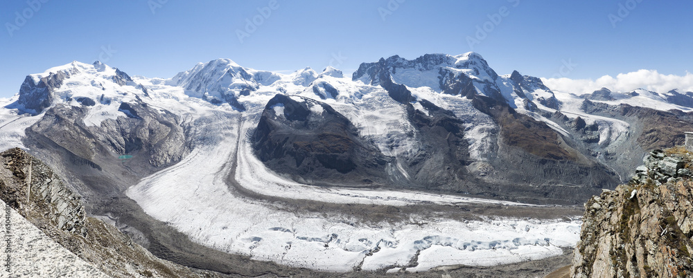 Image of the famous mountain called Catena del Monte Rosa and Cima ...