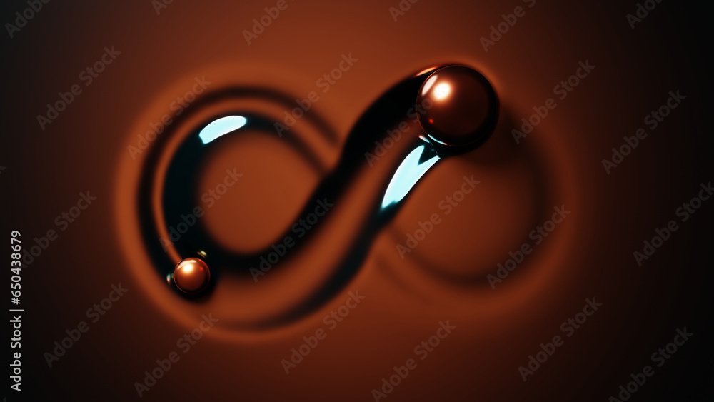 3d rendering, abstract background. A creamy surface on which, as on a ...