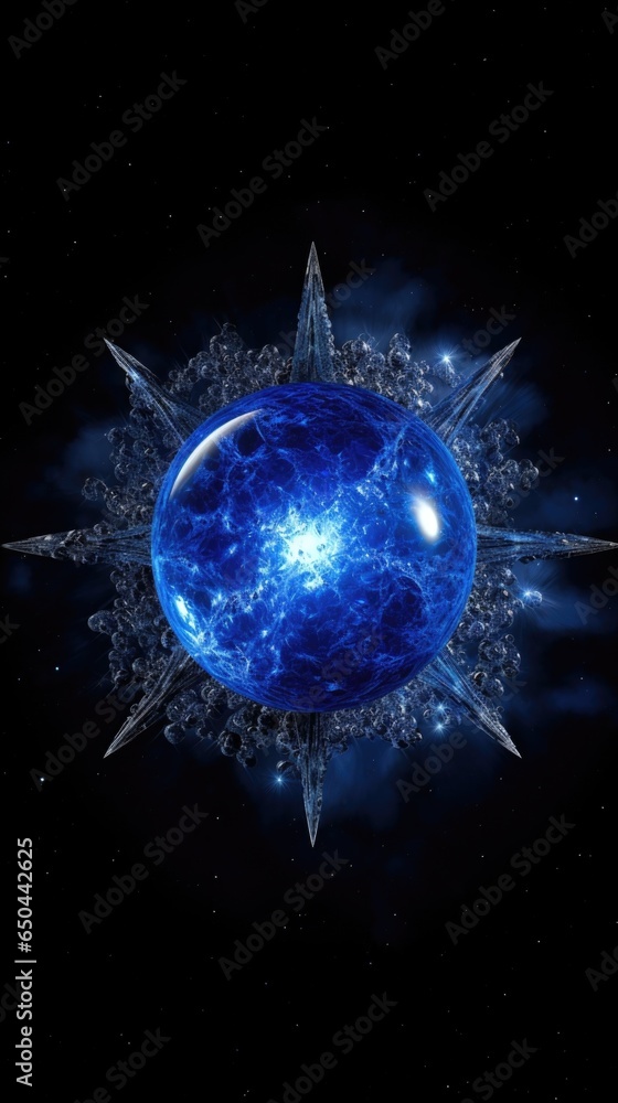 In the deep reaches of the galaxy, a luminous blue supergiant star ...