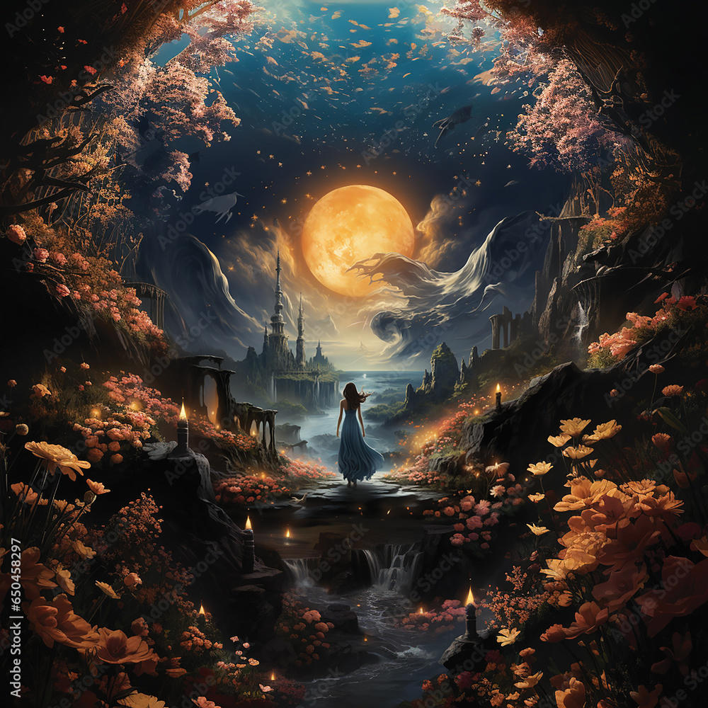 Lost Goddess of the Ethereal Realm Stock Illustration | Adobe Stock