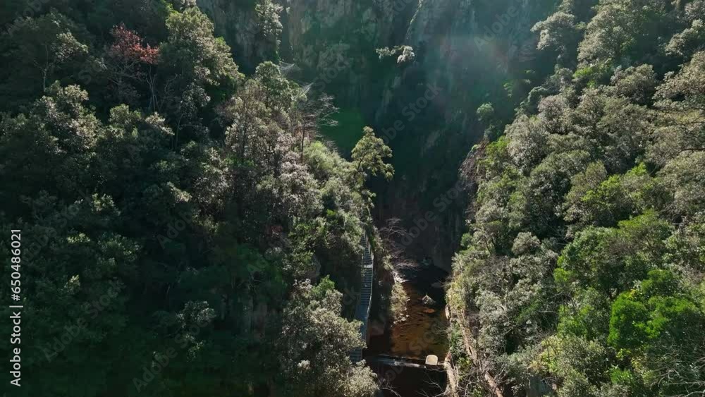 Elevated view showcases the intertwining rivers and landmarks of Amélie ...