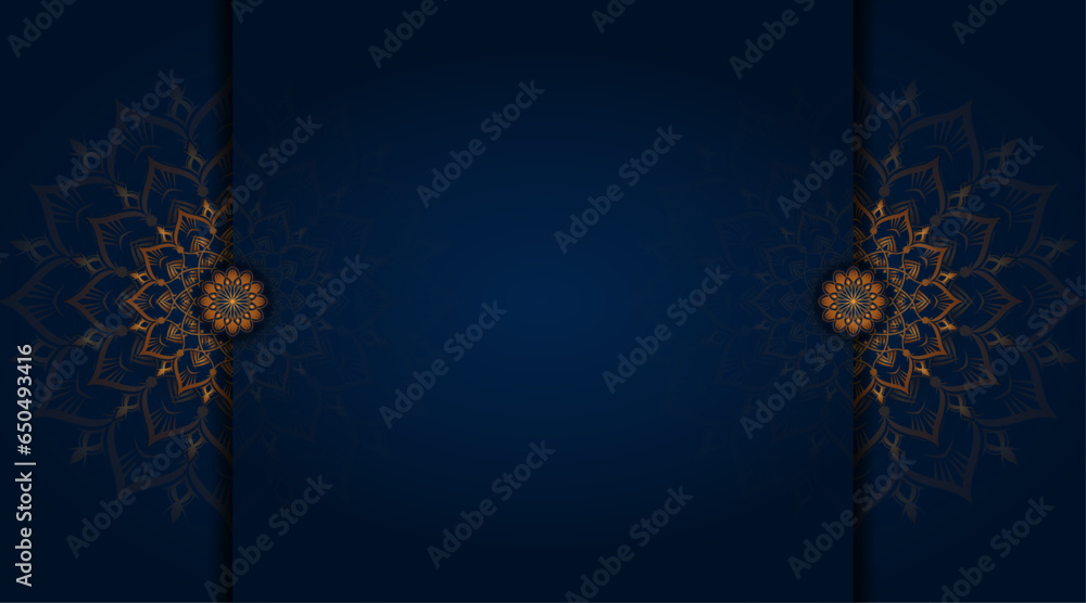 Simple background with ornamental mandala Stock Vector | Adobe Stock