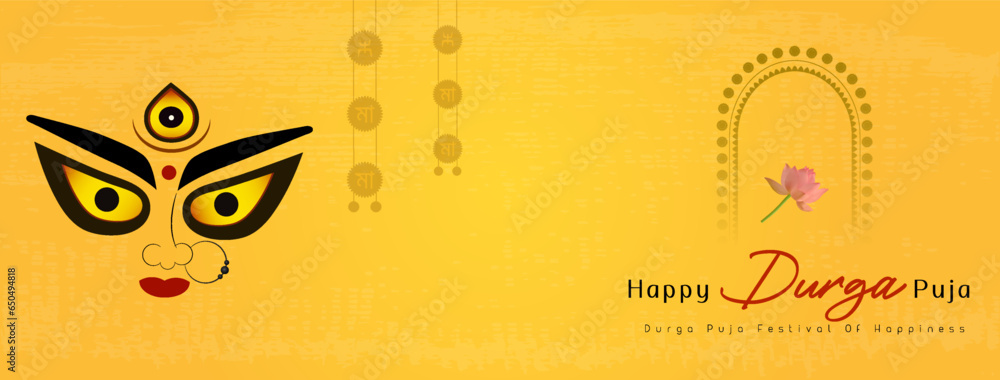 Durga Puja post, Hindu Festival, Border Decorations, Durga Puja Frame ...