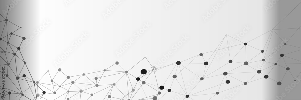 Geometric mesh lines on white background. abstract background with ...