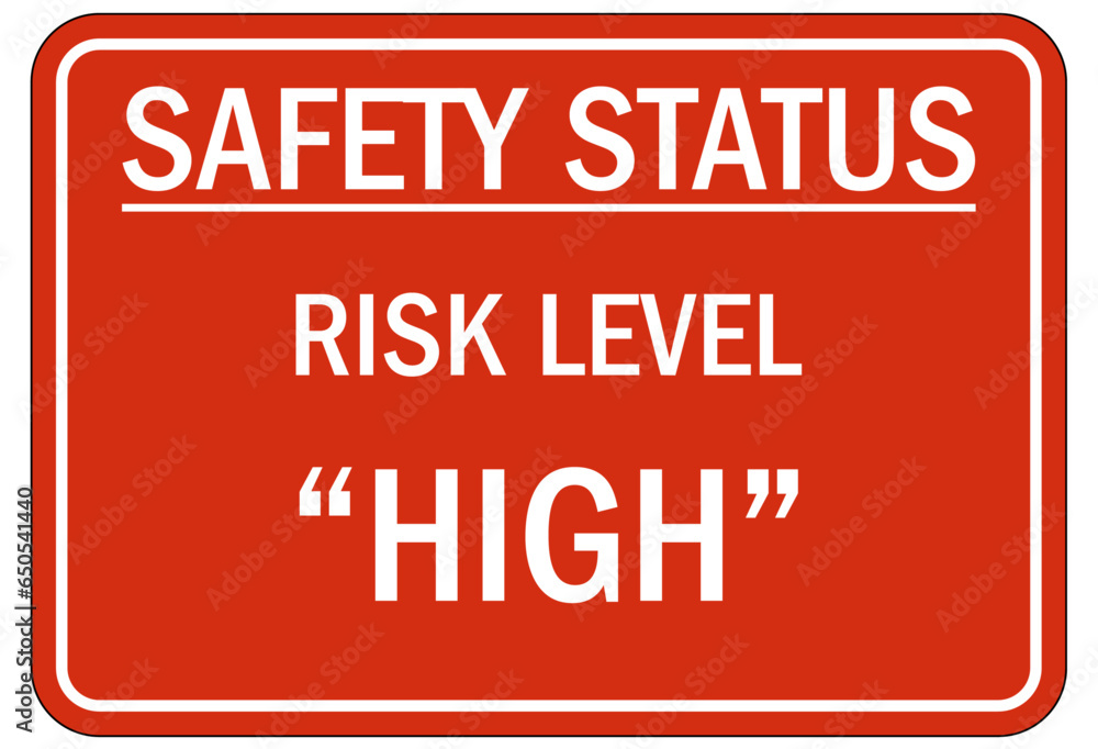 Magnetic field and pacemaker warning sign and labels safety status risk ...