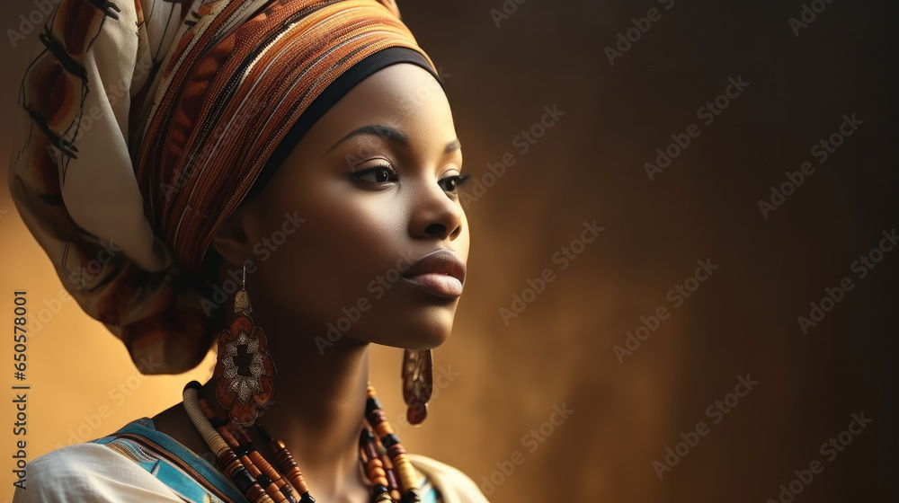 Portrait of a traditional African woman, Tribe, Culture, A captivating ...