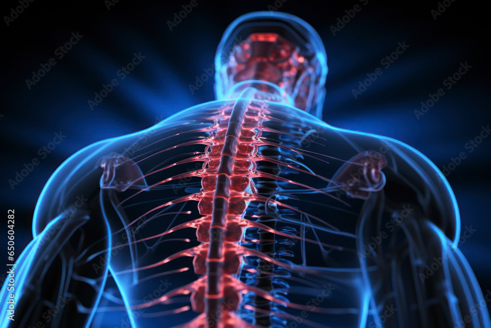 back side lumbar human body spine Stock Photo | Adobe Stock