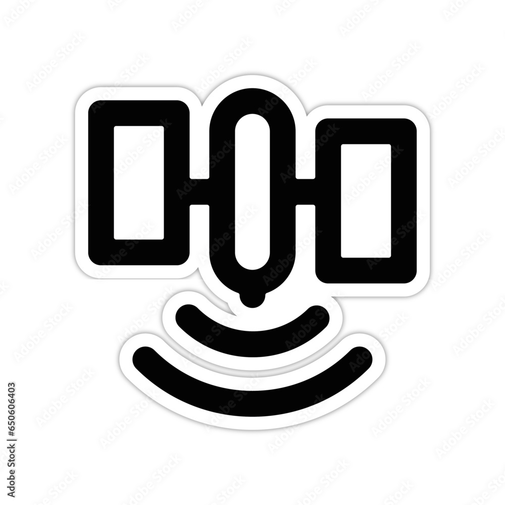 picto logo icones et symbole antenne satellite gras relief Stock Vector ...