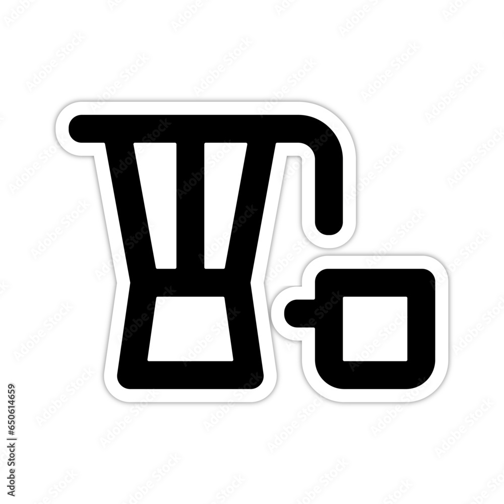 picto logo icones et symbole cafe cafetiere et tasse cafeteria fin ...