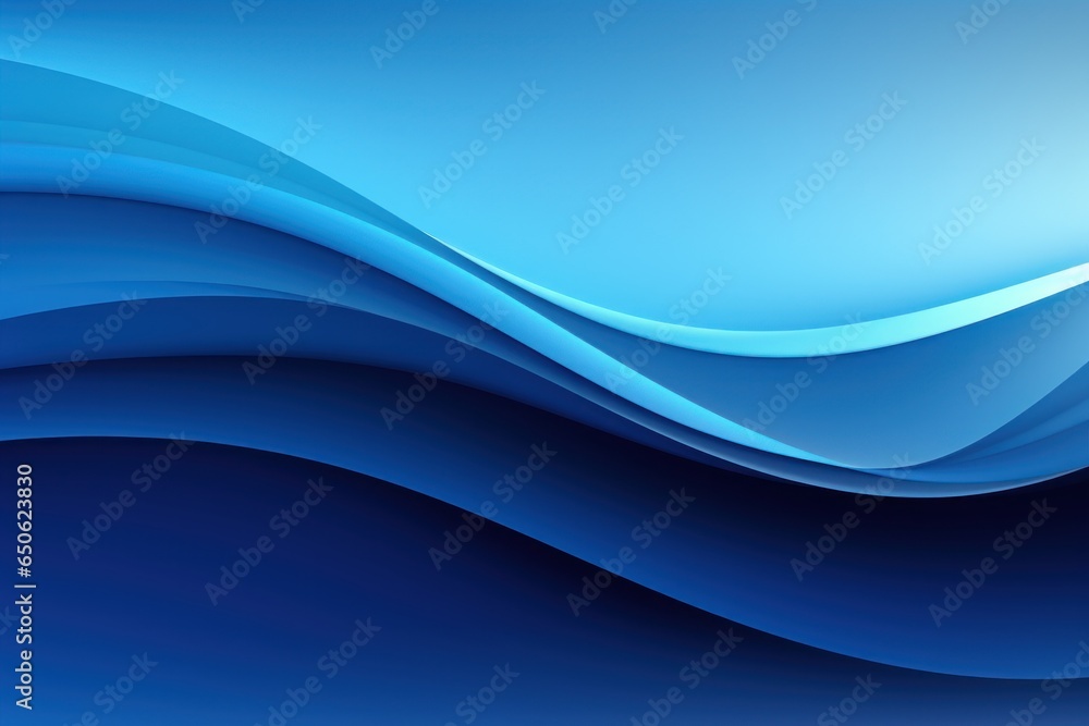 Dark Blue and blue unreal gradient soft background Borderless sense ...