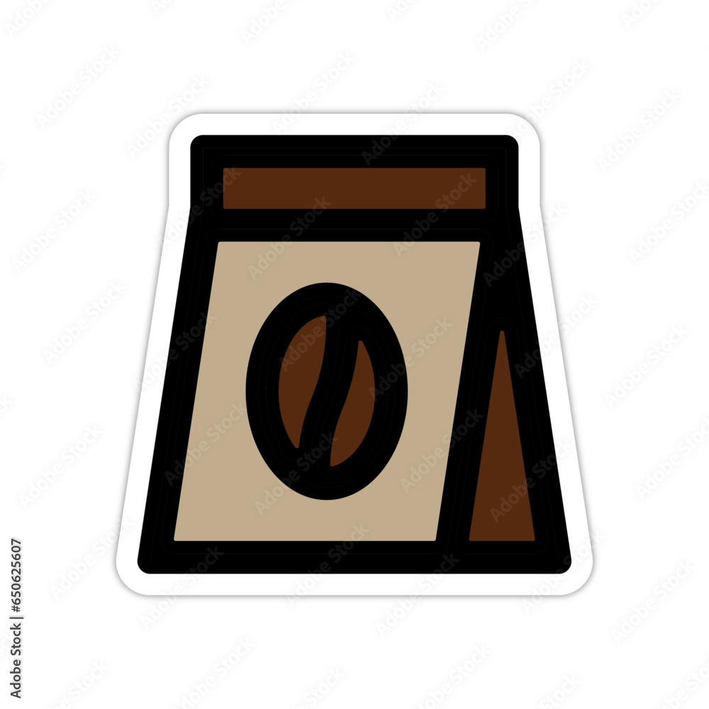 picto logo icones et symbole cafe sac sachet grain torrefie epais cafe ...
