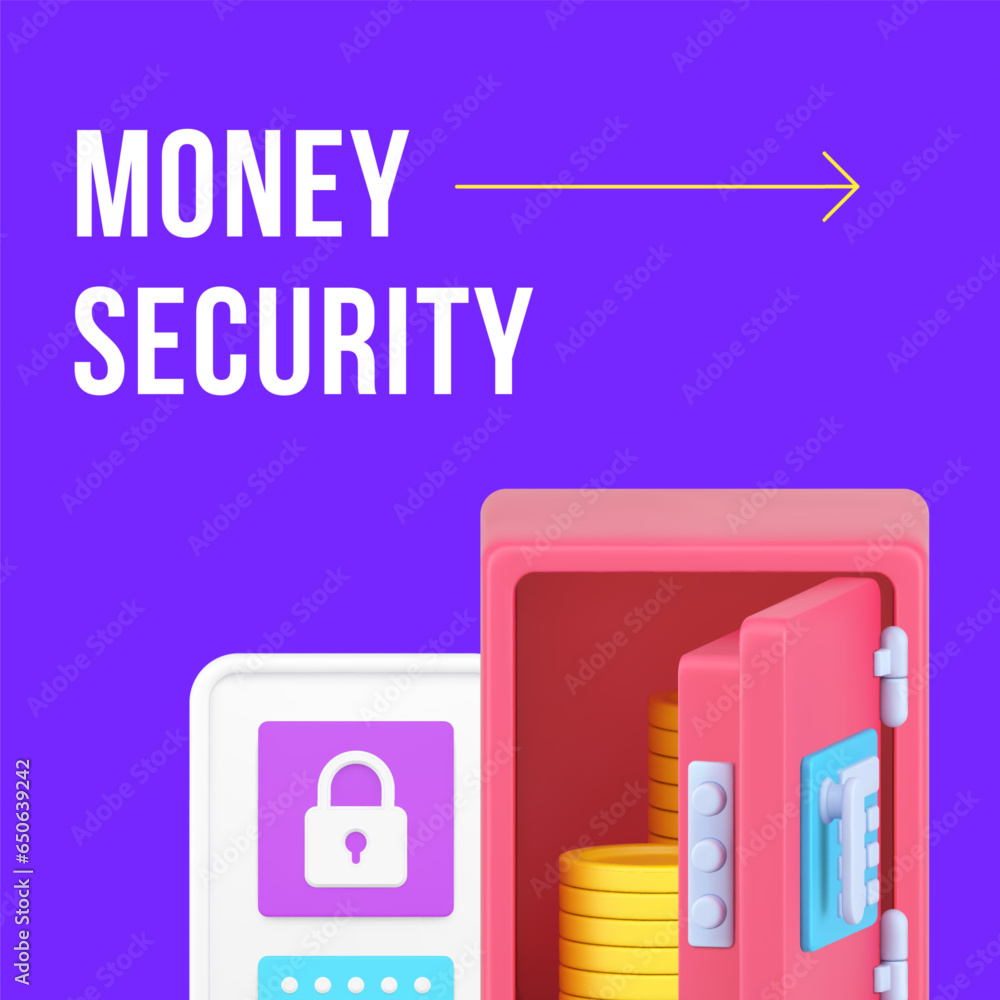 Money security financial banking investment social media post design ...