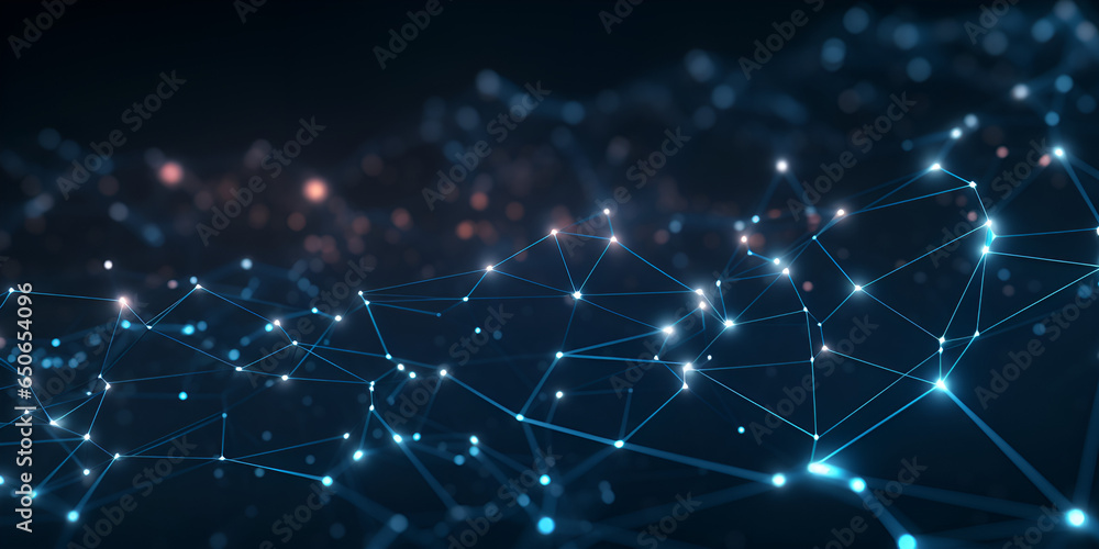 Rendering modern technology connection digital background The concept ...