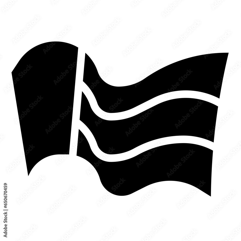 FLAG filled outline icon,linear,outline,graphic,illustration Stock ...