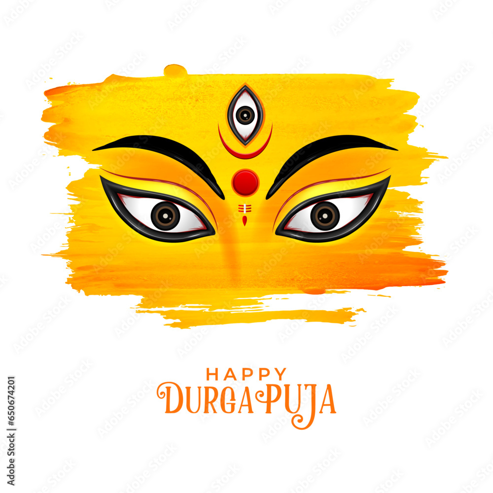 indian festival happy durga puja creative banner background design with ...