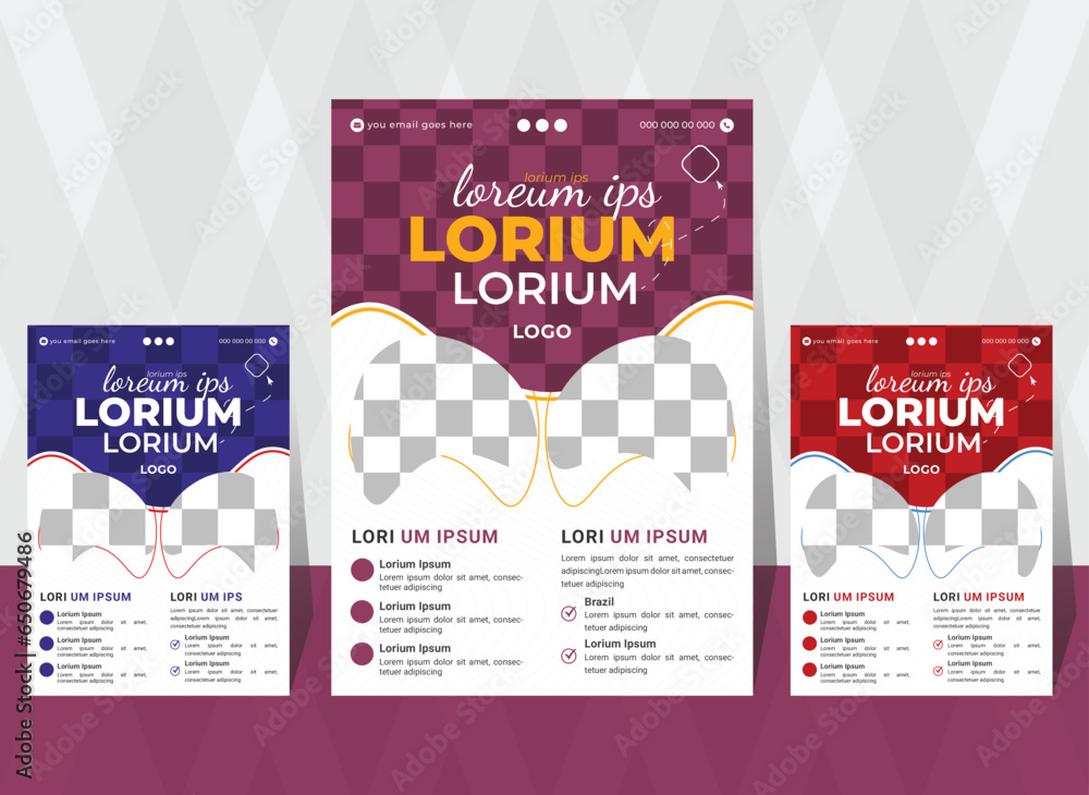 Flyer template layout design. Corporate business flyer mockup. Creative ...