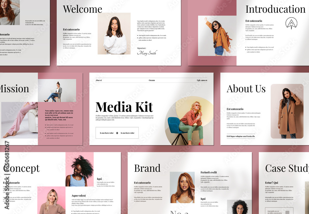 Media Kit Presentation Stock Template | Adobe Stock