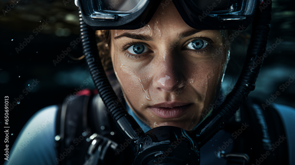 a woman marine archaeologist explores underwater archaeological sites ...
