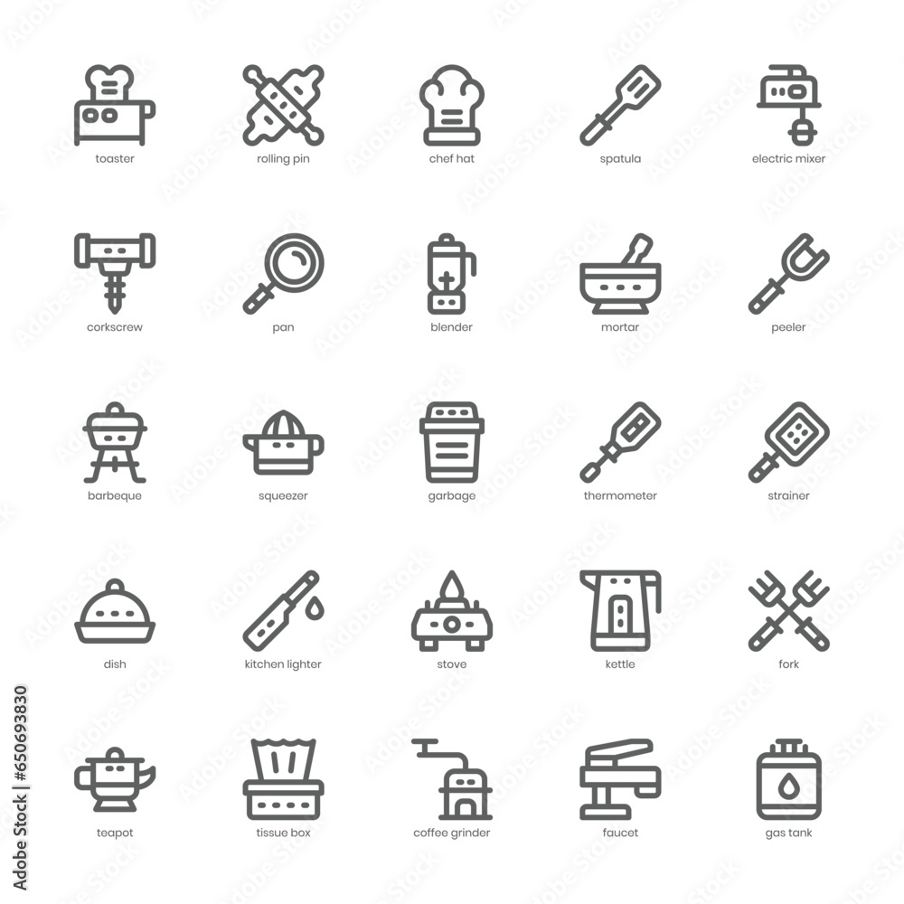 Kitchen Appliance icon pack for your website, mobile, presentation, and ...