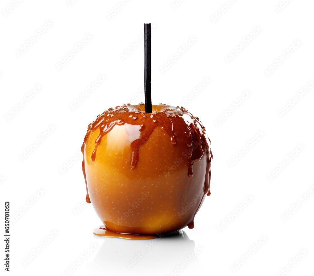 Halloween caramel apple, png file of isolated cutout object with shadow ...