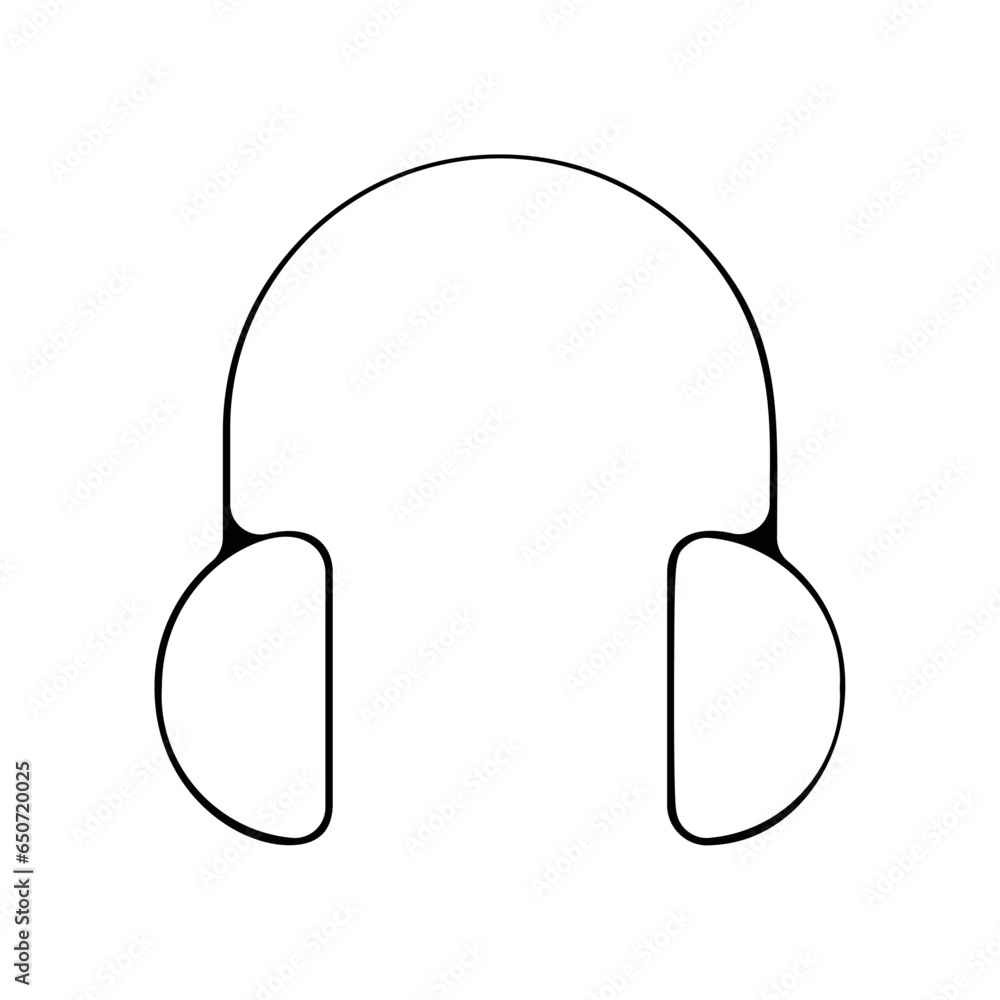 picto logo icones et symbole casque audio ecouteurfin Stock Vector ...