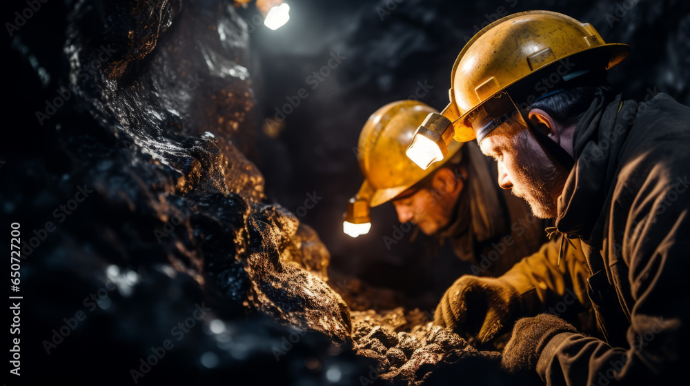 Miners, mine shaft, gold, digging, underground, equipment, exploration ...