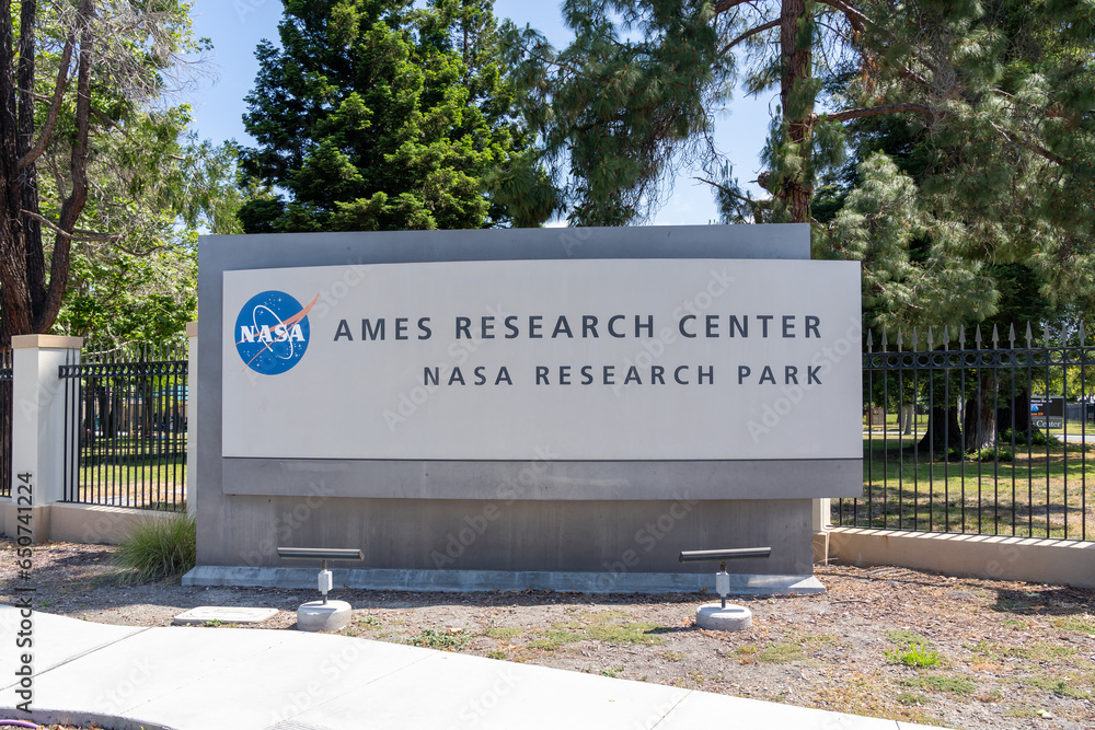 Ames Research Center in Silicon Valley, Mountain View, California, USA ...