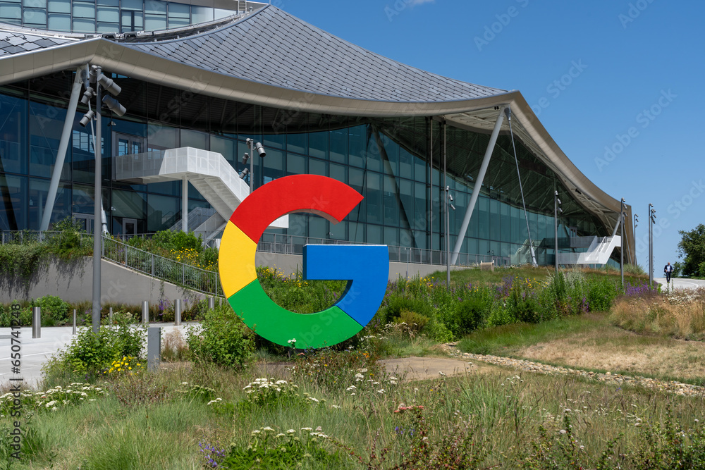 Google Bay View corporate campus in Mountain View, California, USA ...
